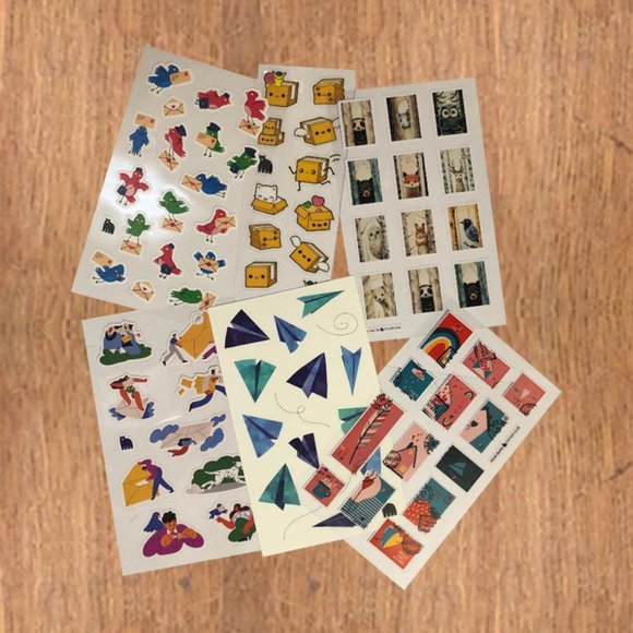 Four Bears Sticker Club | Office | Air Mail Sticker Pack | Poshmark